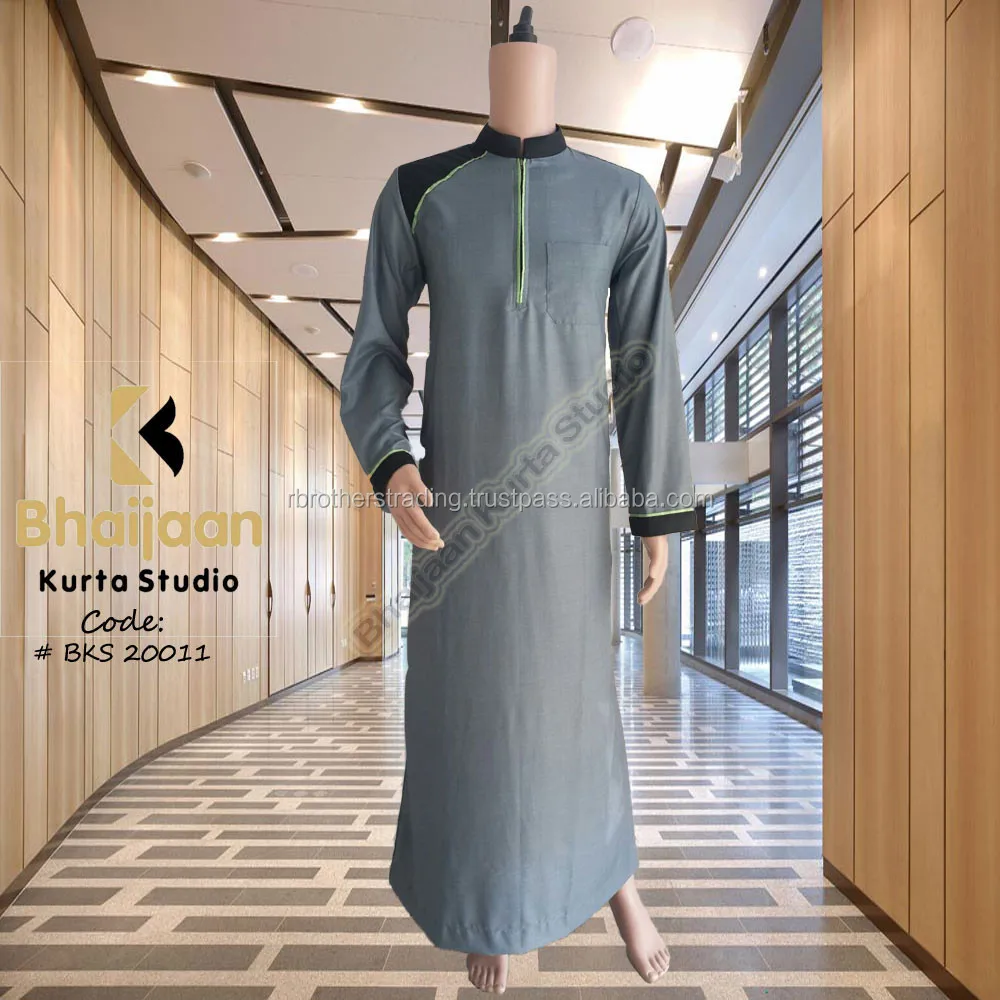 High Quality Muslim Design Thobe/thawb Clothing Type And Middle East ...