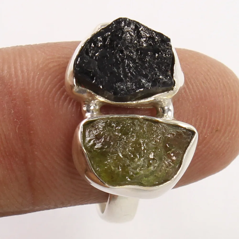 Rough Stone Silver Ring Wholesale Natural Gemstone Jewelry Value 925 Silver Ring - Buy Multi ...