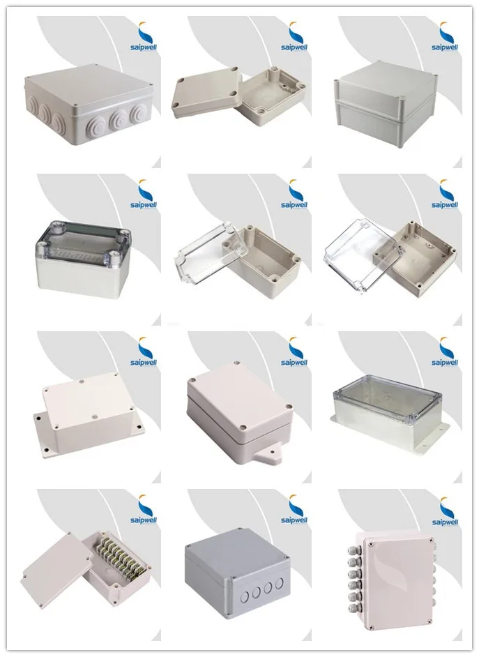 Saip/saipwell Junction Box Type Din Rail Plc Enclosure Plastic Fan Box ...