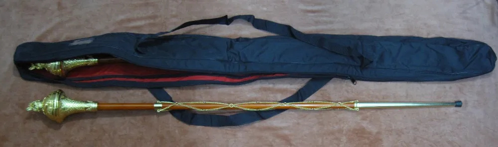 Drum Major Mace Pole Gold Plated With Storage Bag / Pouch - Buy Mace ...