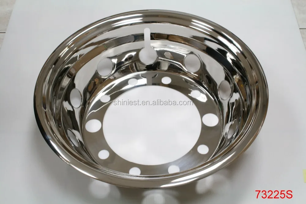 22.5 Inch Truck Bus Super Single Wheel Trim Cover Stainless Steel - Buy ...