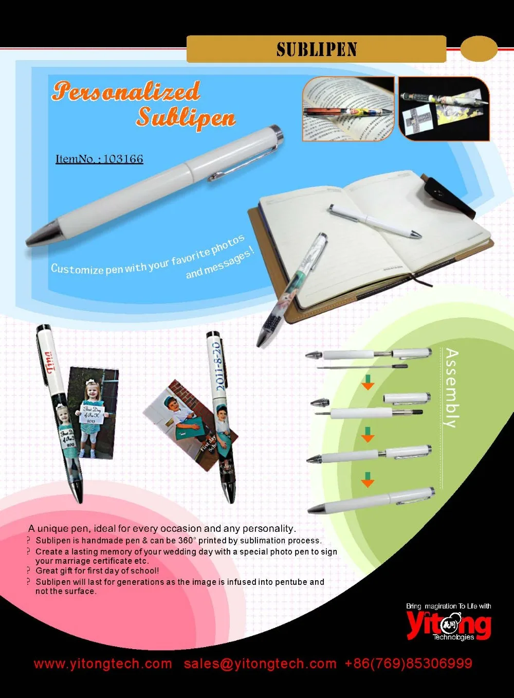Office Promotional Name Printed Sublimation Pen,Fashion Pens For ...