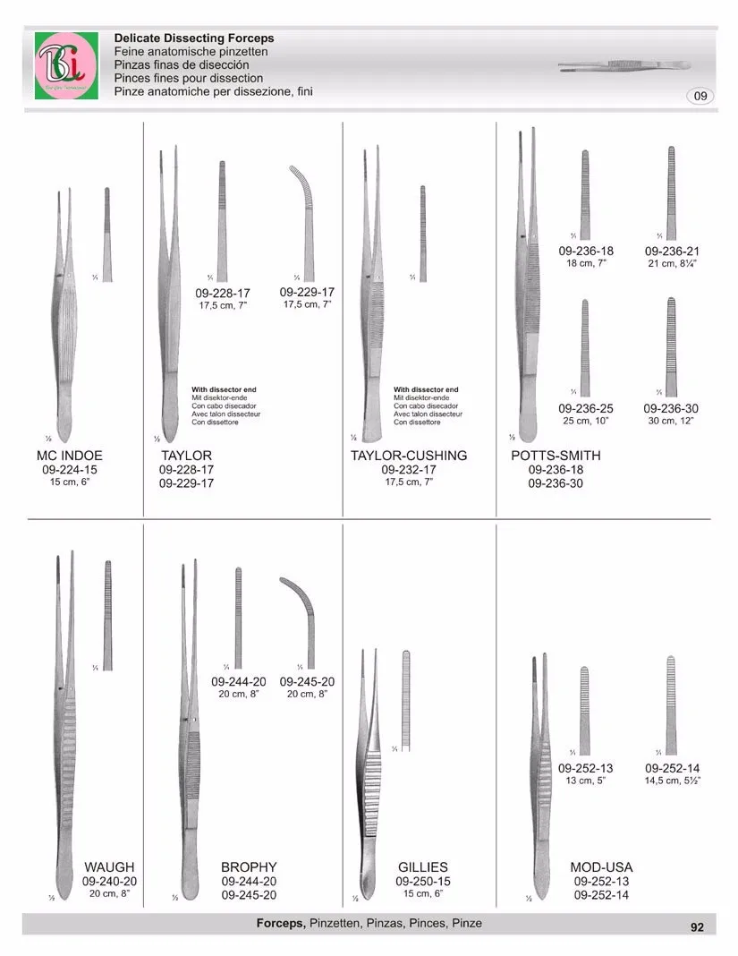 Adson Dressing Forceps Without Teeth 12cm Adson Tweezer - Buy Micro ...
