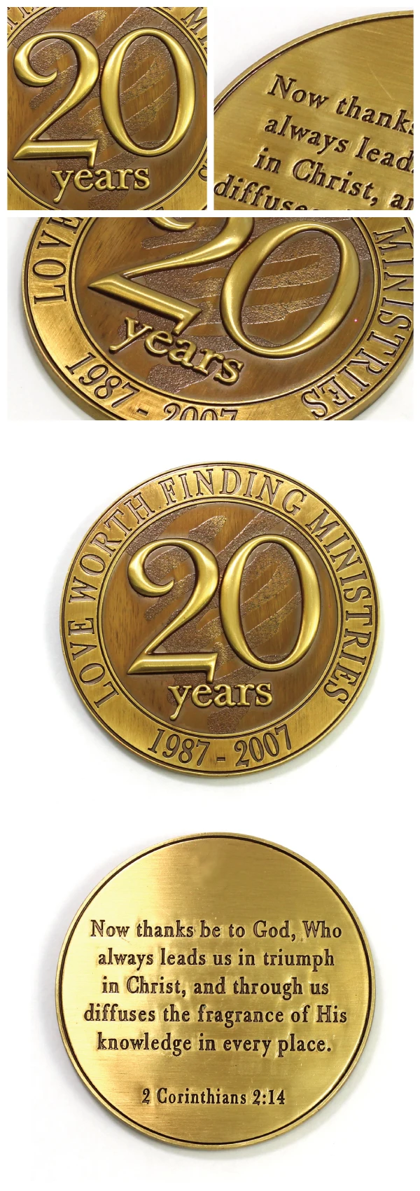 Quality Custom Antique Bronze Anniversary Coin - Buy Customized Metal ...
