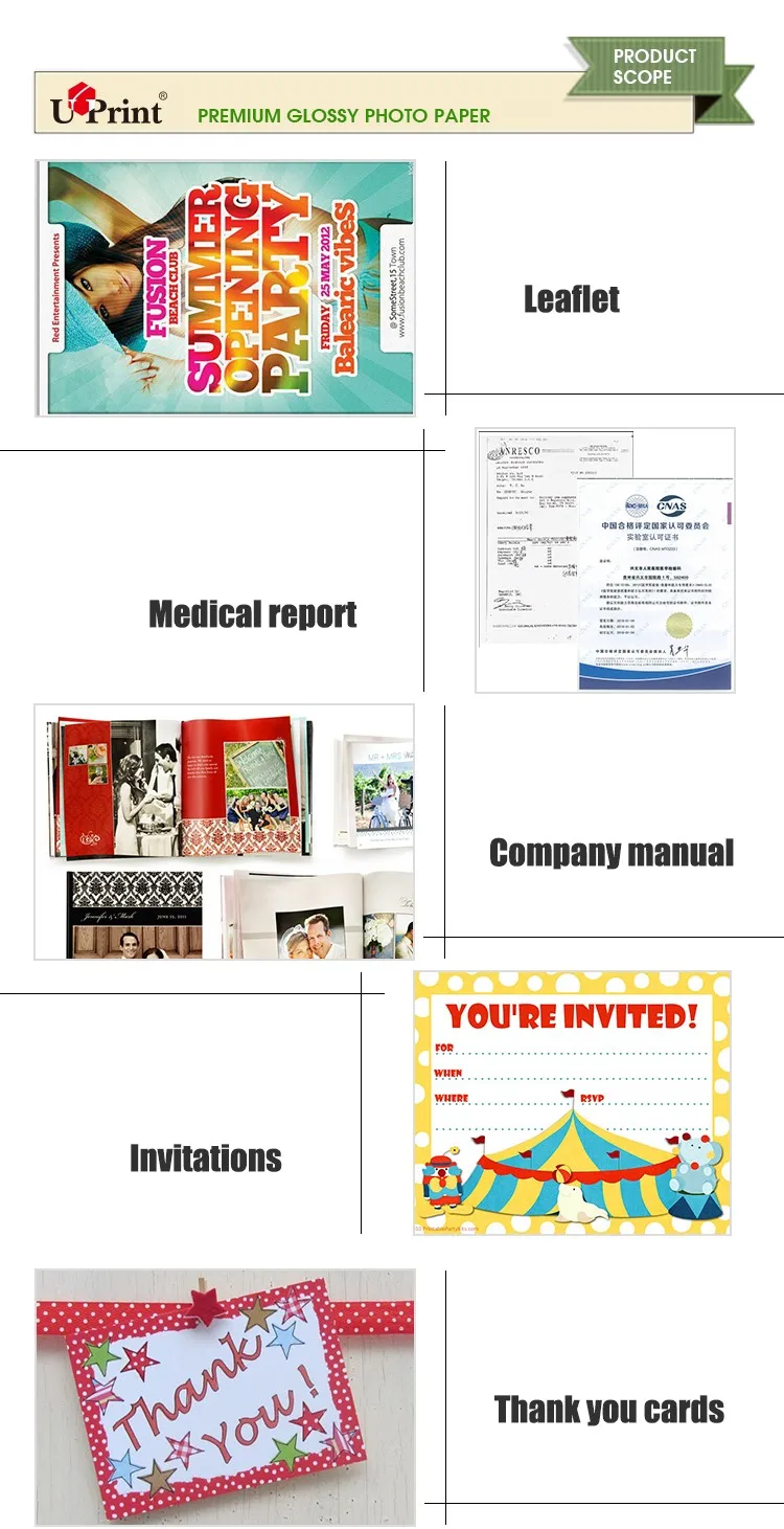 A4 Inkjet Photo Paper 120gsm Waterproof Adhesive Matte Photo Paper ...