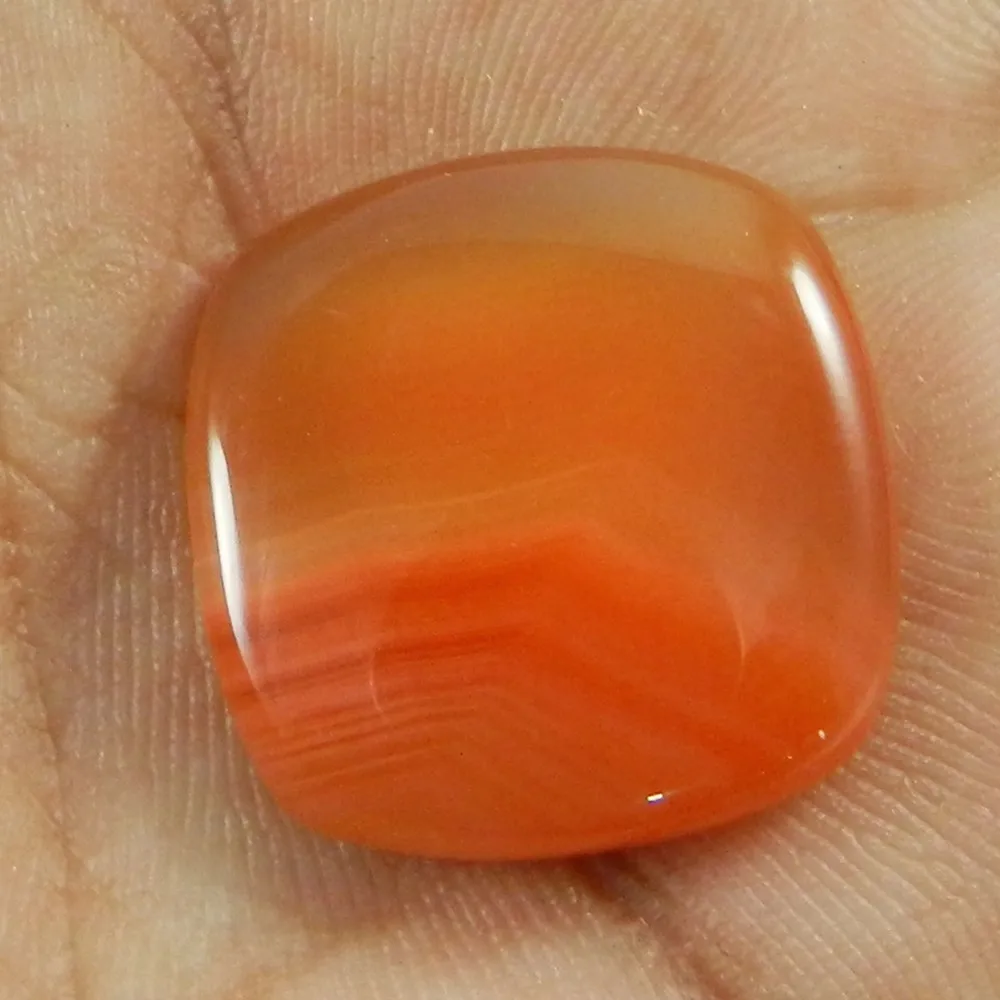 Aaa Quality ! Natural Red Sardonyx 21mm Cushion Square Cab 4.20 Gms ...