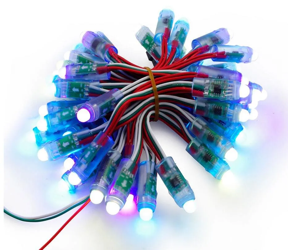 12mm Ws2811 2811 Ic Full Color Pixel Led Module Light Dc 5v Input Ip68 ...