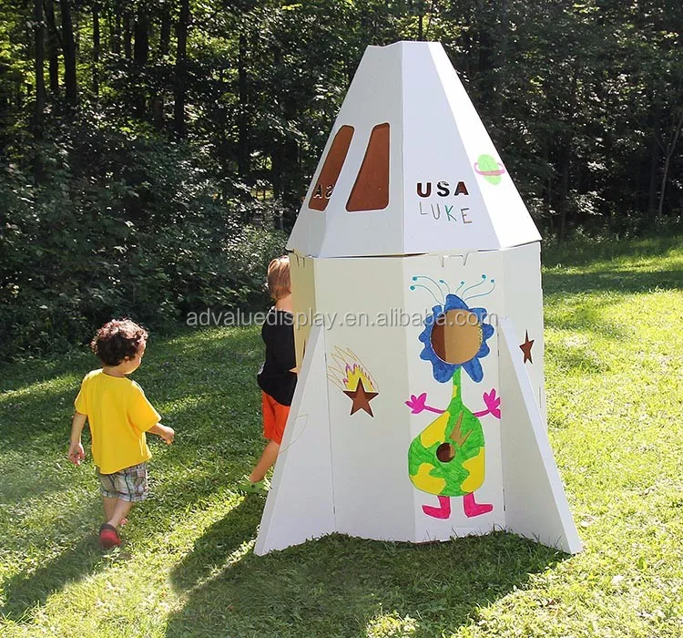 Cardboard Rocket Playhouse Cardboard Cubby House - Buy Cardboard Cubby ...