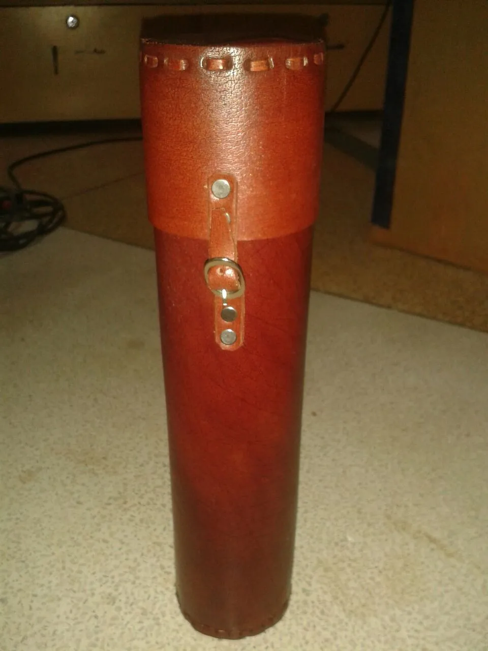 Custom Made Leather Scroll Tubes Suitable As Use As Shaving Kit Holders ...