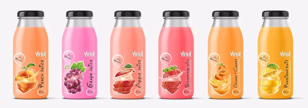 Buah Jus Dengan Jus Anggur 250ml Botol Kaca - Buy Jus Anggur,100% Jus ...