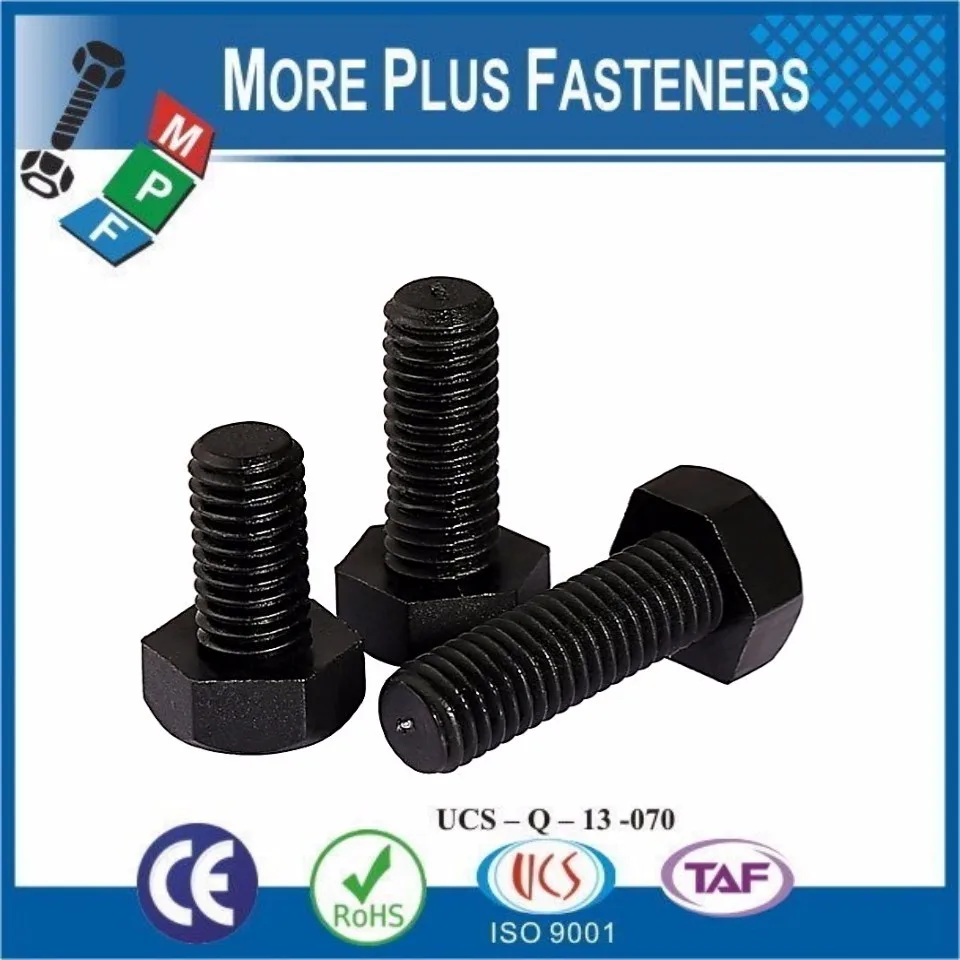 Made In Taiwan Plastic Hexagon Screw Black Insulating Metric Plain ...
