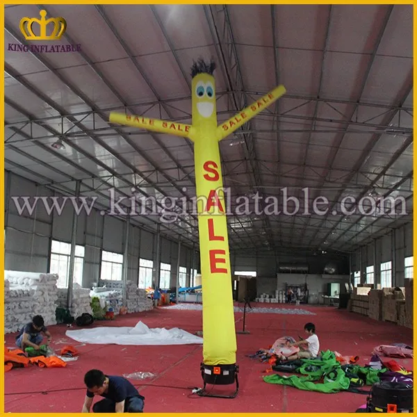 Colorful Single Leg Inflatable Air Dancers Inflatable Wave Man For ...