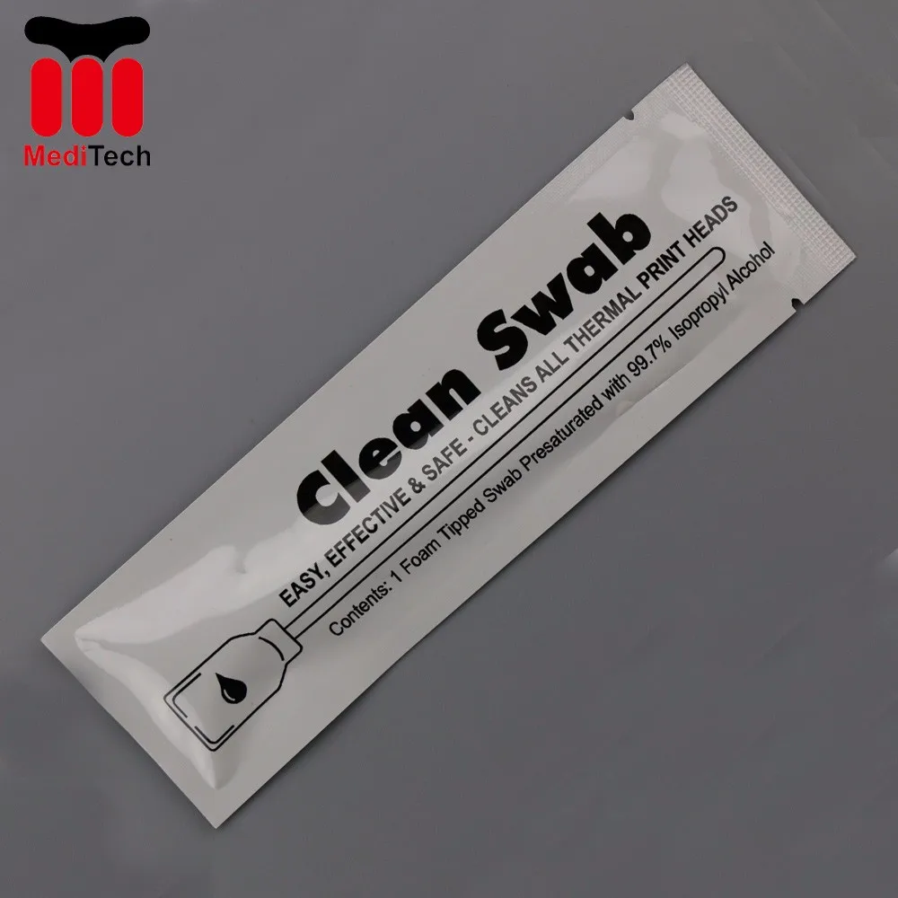 Soaked Ipa Self-saturated Alcohol Foam Head Clean Swab Kit For Printer ...