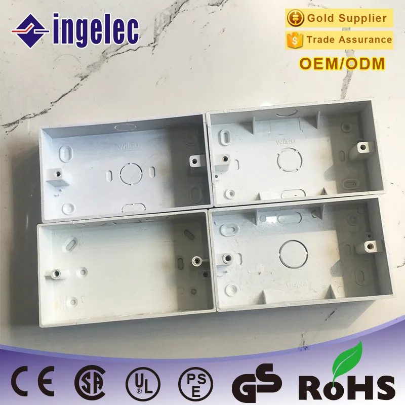 Single Double Three Pvc Gang Junction Boxes 3.5mm 3mm 2.75mm - Buy ...