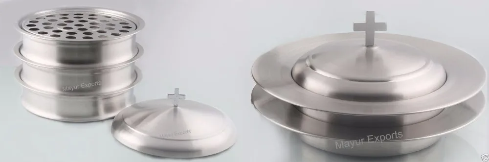 Stacking Communion Tray And Bread Plate Set - Buy Communion Tray Set ...