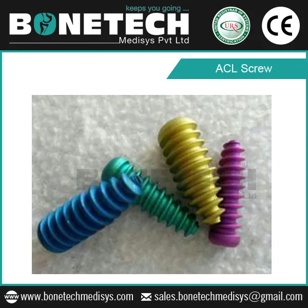 Acl Screw Sterile Arthroscopy Implant - Buy Sterile Screw,Branded Acl ...