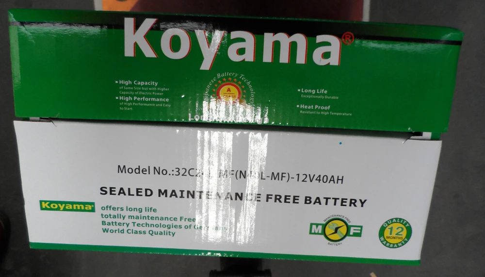 N40l 12v 40ah Mf Rechargeable Car Battery 32c24l - Buy Car Battery ...