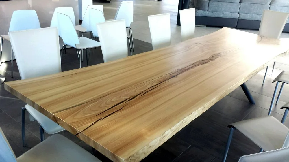 Semi Finished Tabel Tops - Ash Wood Or Oak Large Slab Board Log - Buy ...