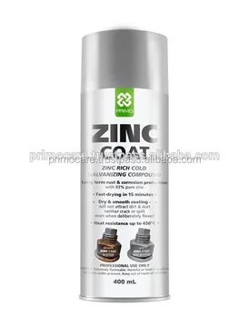 Zinc Cold Galvanize Spray Paint Silver Primo Bright Zinc - Buy Zinc Rich Paint,Zinc Coating ...