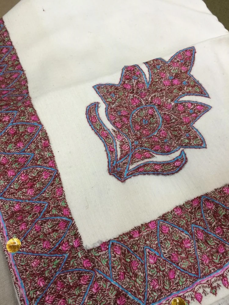 Turma Mussar Oman Qatari Arab Scarf 100% Kashmiri Wool Hand Embroidered ...