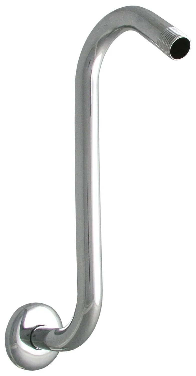 10" S Style Cp Brass Shower Arm With Frange - Buy Shower Arm,10" Shower ...