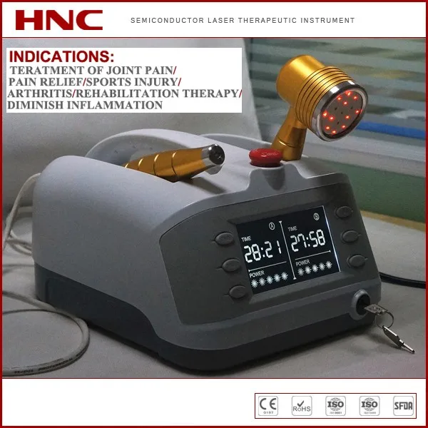 650nm And 808nm Low Level Laser Wound Healing Machine With Two Probes ...