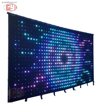 Led Backdrop Vision Wedding Cloth Lighting / Led Display Curtain ...