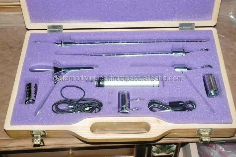 Sigmoidoscope Rigid Speculum & Obturator With Fiber Optic Light - Buy ...