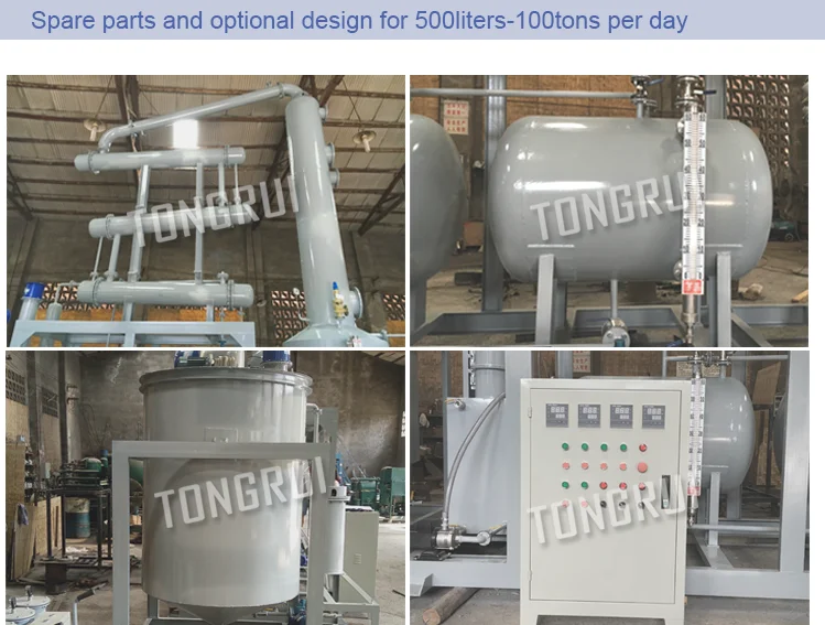 Portable Mini Pyrolyse Des Huiles Usagées Distillation Usine De ...