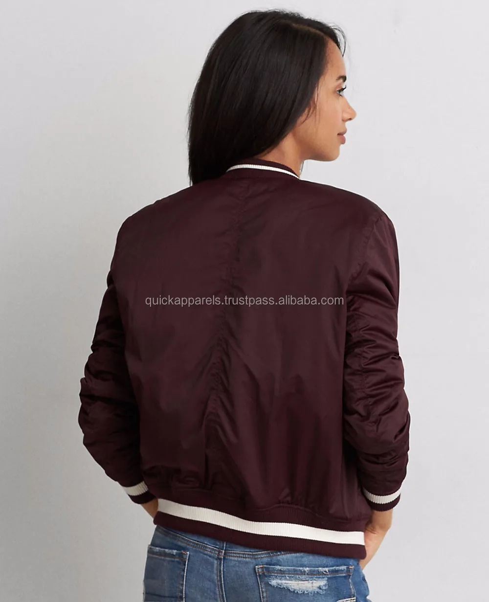 Satin Varsity Jacket,Nylon Varsity Jackets,Polyester Satin Varsity ...