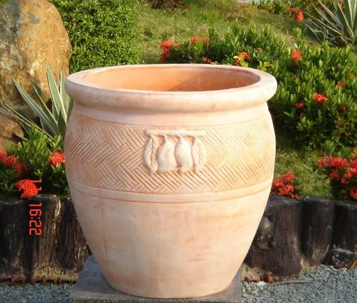 Round Terracotta Pots / Flower Pot Planters / Home & Garden - Buy ...