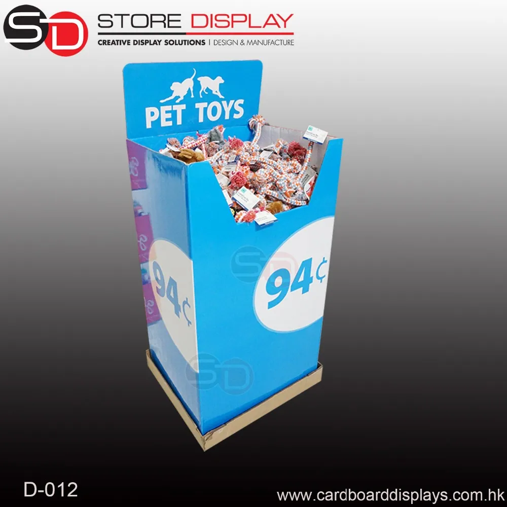 Candy Display Stand And Racks / Cardboard Dumpbin Display For Promotion ...