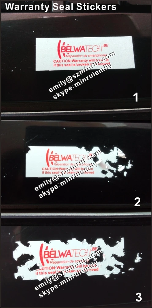Custom Warranty Void If Seal Broken Or Removed Stickers With Logo ...