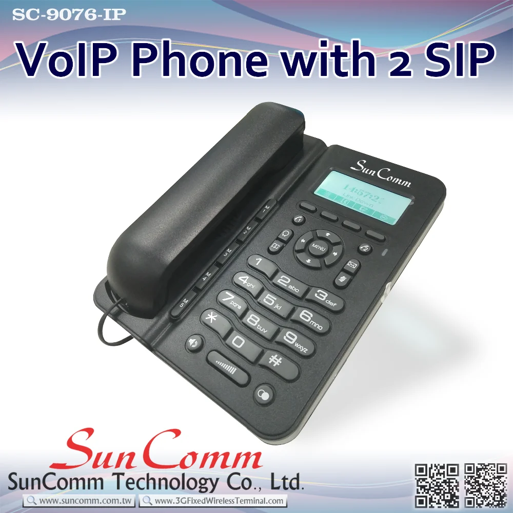 2sip Hotel Room Intercom Telephone Desk Voip Phone Sc-9076-ip - Buy ...