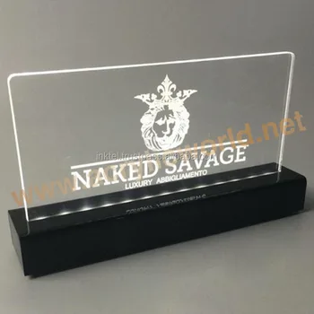 Acrylic Led Sign Base/ Led Light Base/ Led Battery Light Base - Buy ...