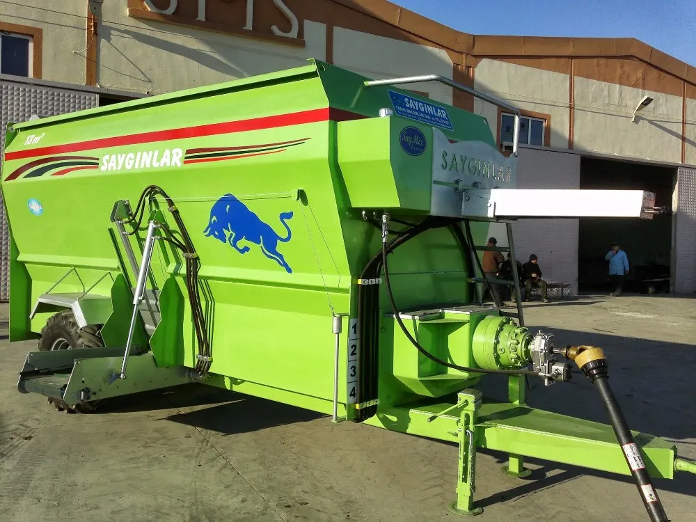 Feed Mixer Tmr Wagon From Turkey 13m3 Tractor Pto Powered Cattle Feed ...