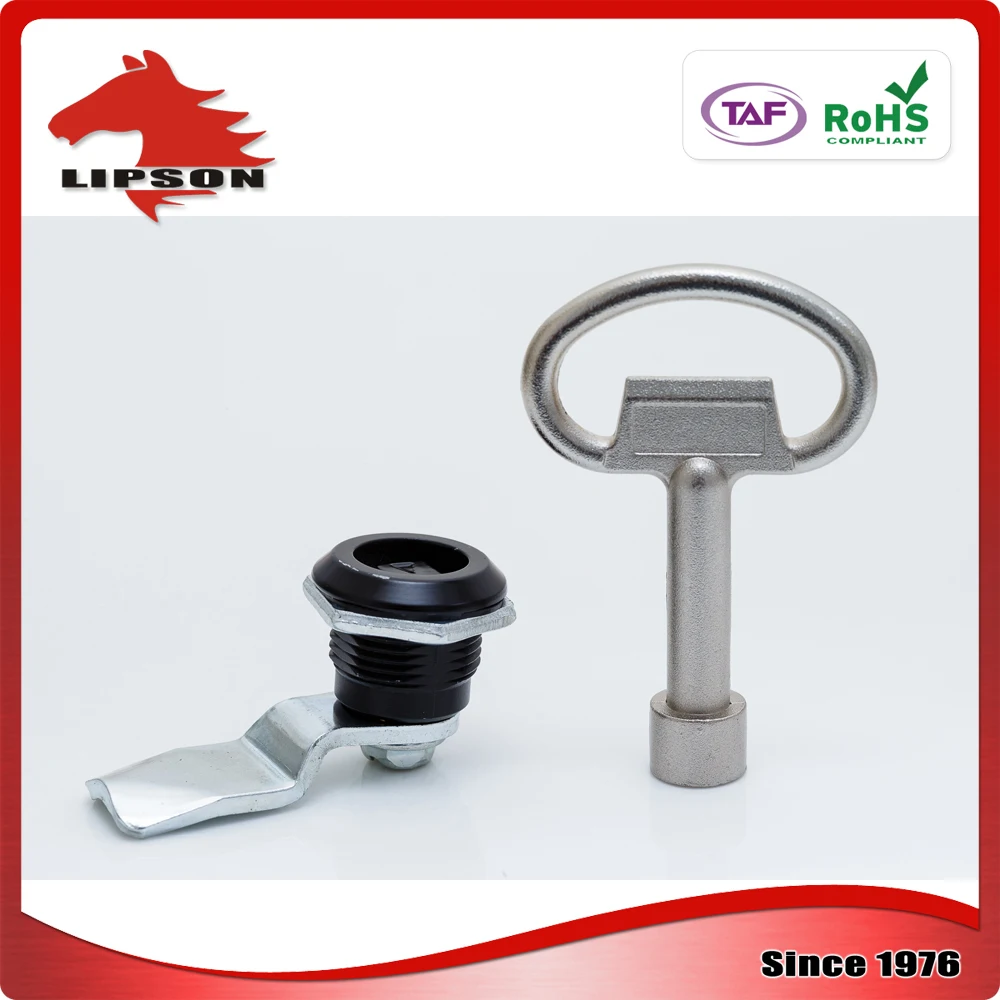Server Rack Cam Lock Zinc Alloy Black Powder Coated Cylindrical/Tubular ...
