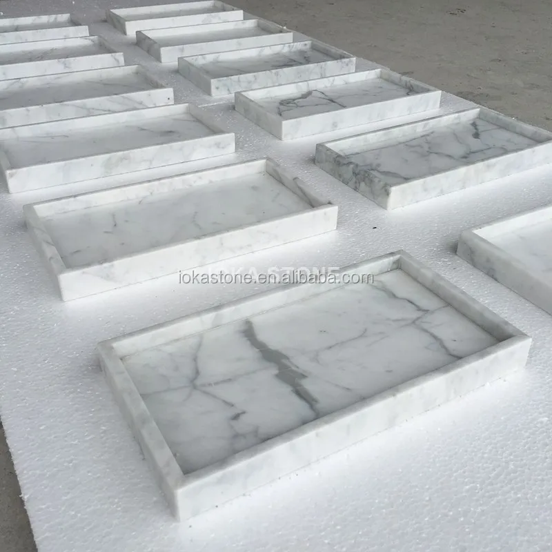 Rectangle White Marble Serving Platter,Marble Dinnerware - Buy Marble ...