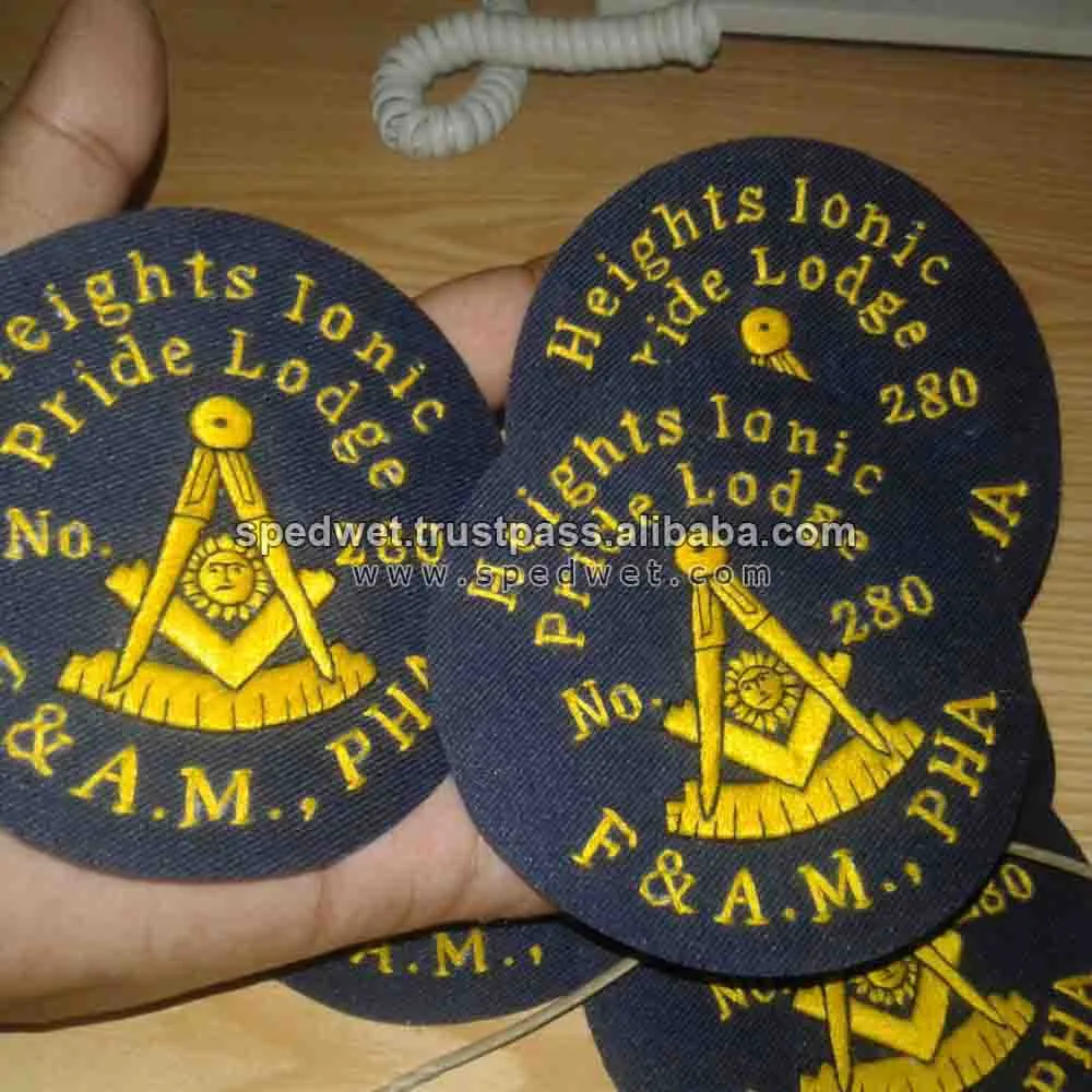 Masonic Mason Freemasonry Rite 33 Degree Master Lodge Badge Bullion ...