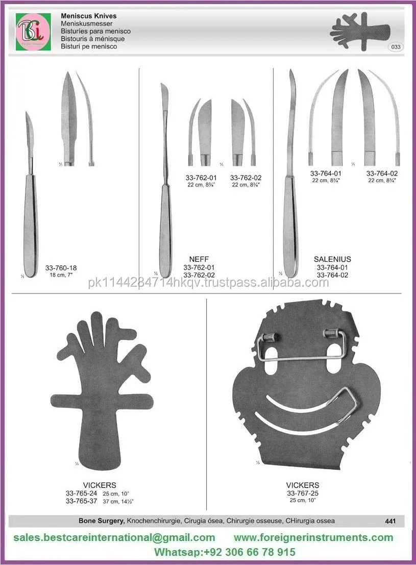 Meniscus Knives Neff Meniscus Knife Salenius - Buy Surgical Tendon ...