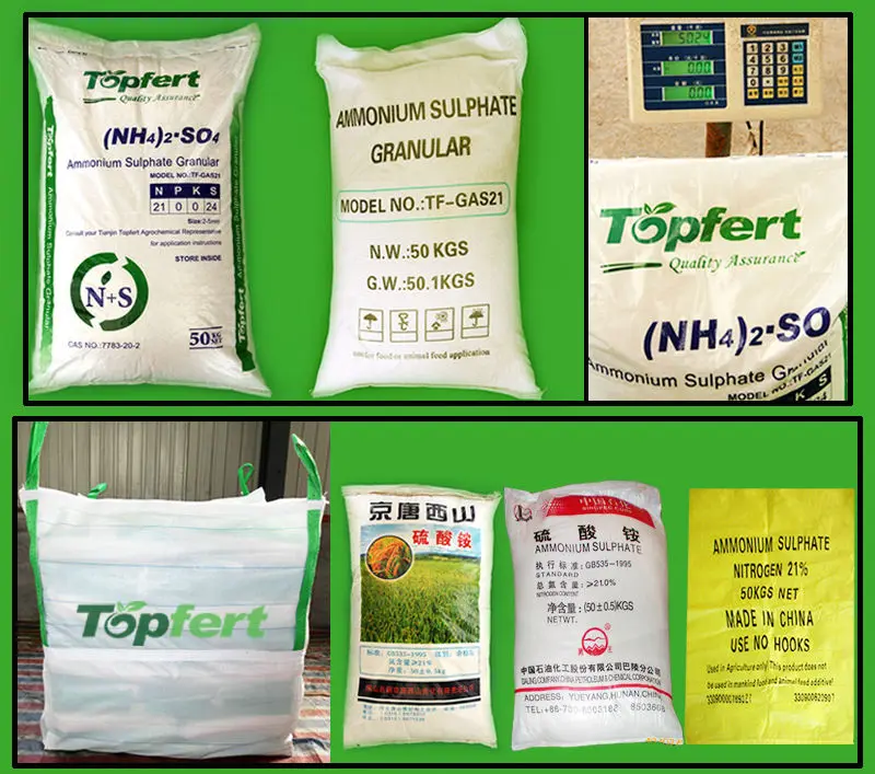Ammonium Sulphate 21% Fertilizer - Topfert Granular Nitrogen