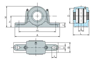 Split Plummer Block Housing SNLN 3024 + 23024 CCK/W33 + H 3024 Pillow ...