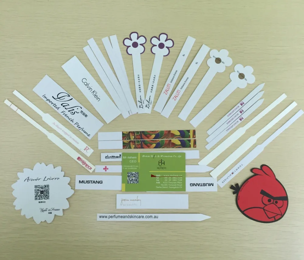 China Customized Absorbent Paper Perfume Blotter Cards Strips Mo-672 ...