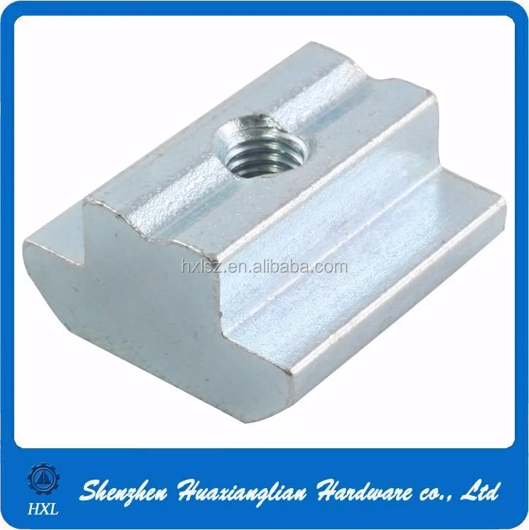 M4 M5 M6 M8 Galvanized Steel T Blocking Slotted Slide Nut With Steps ...