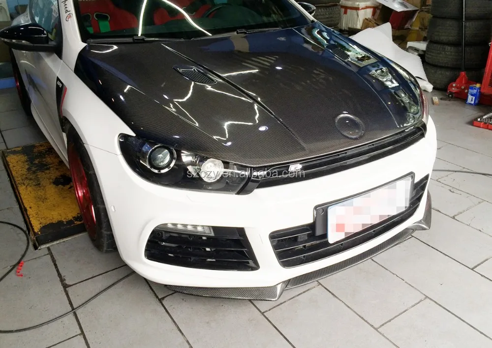 Jc Style Carbon Fiber Engine Hood Bonnet For Vw Scirocco R Look - Buy ...