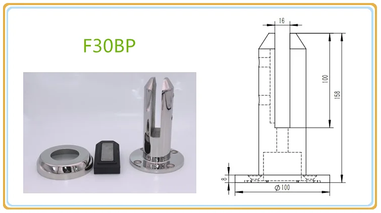 Ss316 Glass Railing Bracket / Glass Panel Mounting Hardware / Glass ...