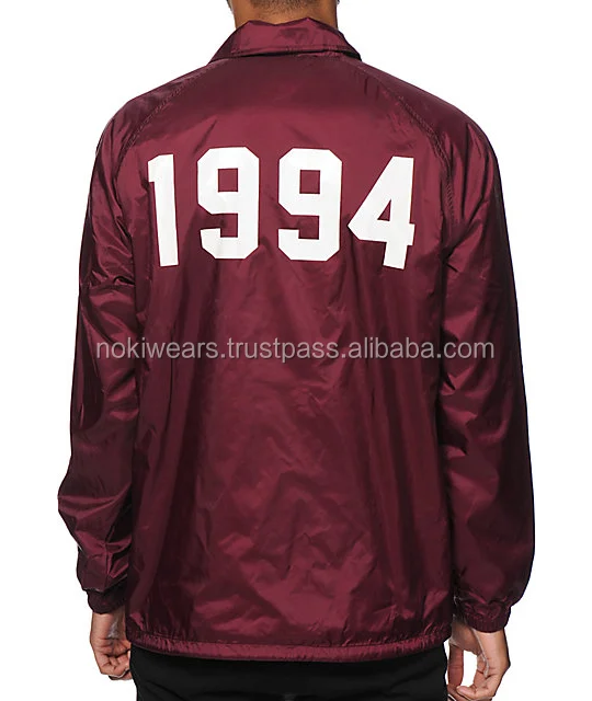 High Quality Fashion Sublimation Man Coach Jacket / Custom Coach ...