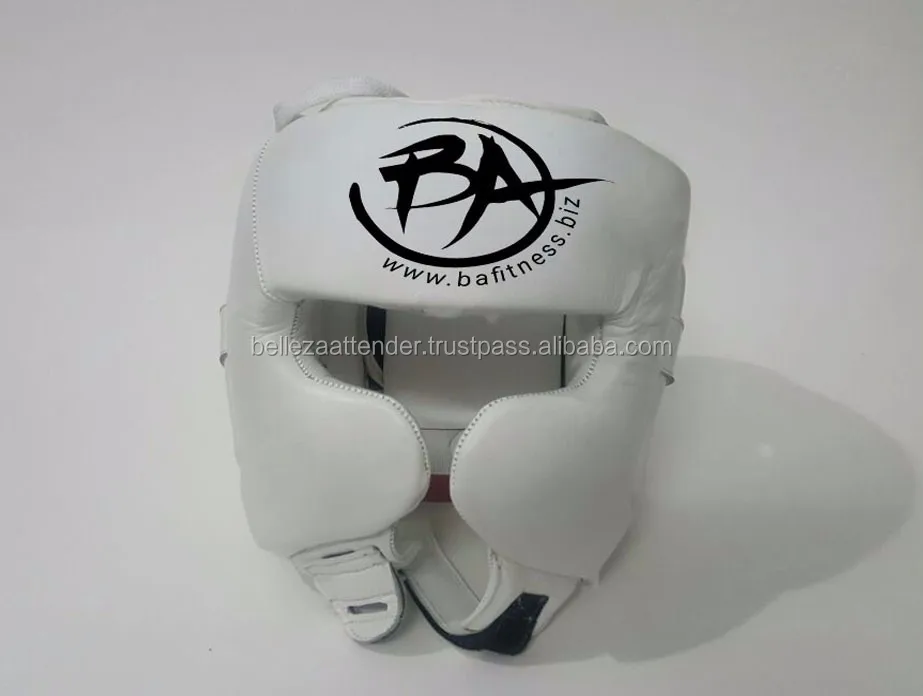 White Head Protection Boxing Protector Head Guard Training Helmet ...