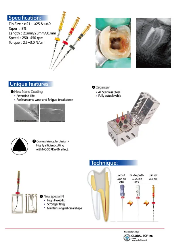 Dental Niti File Onefile (waveone & Reciproc Compatible) - Buy Dental ...