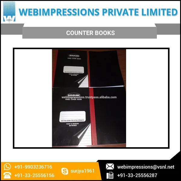 1,2,3,4 Quire Counter Books For Students And Office Use - Buy Counter ...